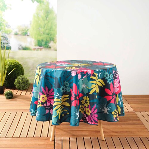 Stolnjak okrugli 180cm Hawaii plavi | ePonuda.com