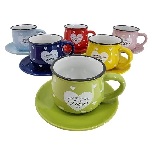 Barok FS087C-9 šolje i tacna set 170ml, 6 komada | ePonuda.com