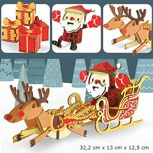 3d drvena eko puzzle - BOŽIĆ BATA I IRVASI | Eponuda.com