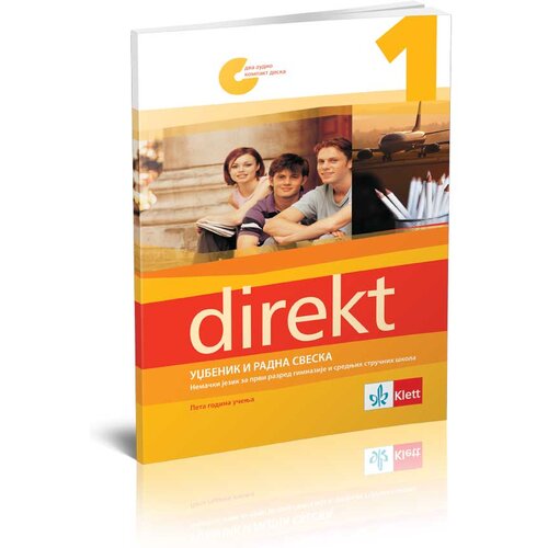 Klett Nemački jezik 1, Direkt 1 - udžbenik i radna sveska + 2 CD-a za ...