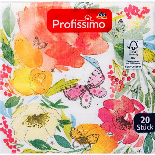 Profissimo Salvete 3-slojne - cvetovi proleća 20 kom | ePonuda.com
