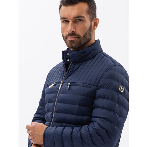 Ombre Men's quilted biker jacket | EPonuda.com