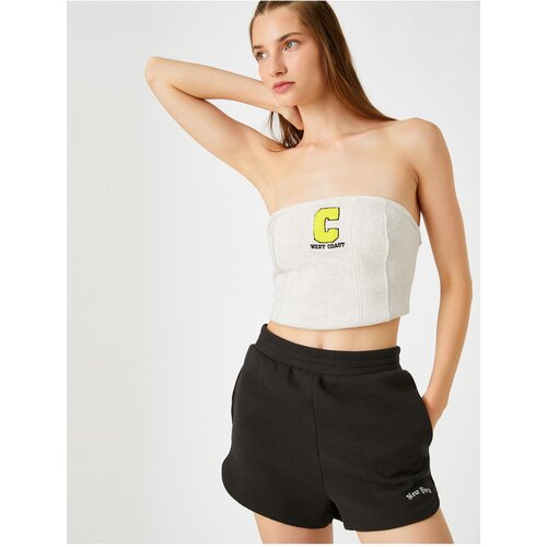 Koton Shorts Gray Normal Waist