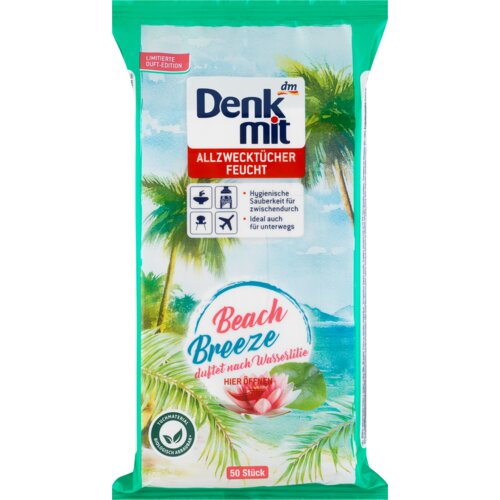 Denkmit univerzalne vlažne maramice za čišćenje - beach breeze 50 kom ...