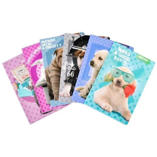 A5 sveske na uske i široke linije - pakovanje 10 komada fuzzy pets ...