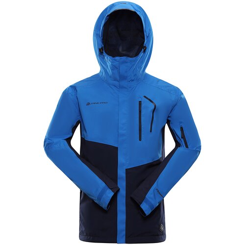 Alpine pro Men's jacket with membrane IMPEC electric blue lemonade ...