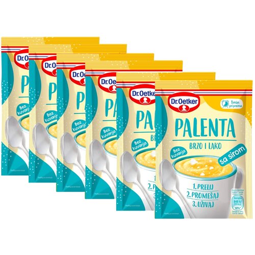 Dr. Oetker instant palenta sa sirom, 55g, 6 komada | Eponuda.com