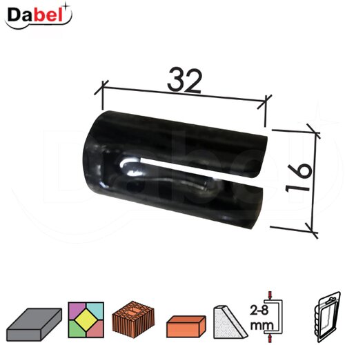 Dabel nosač za staklenu policu clip36 crna dbp1 | ePonuda.com