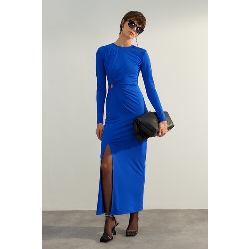 Trendyol Limited Edition Saks Cut Out/Window Detail Slit Dress ...
