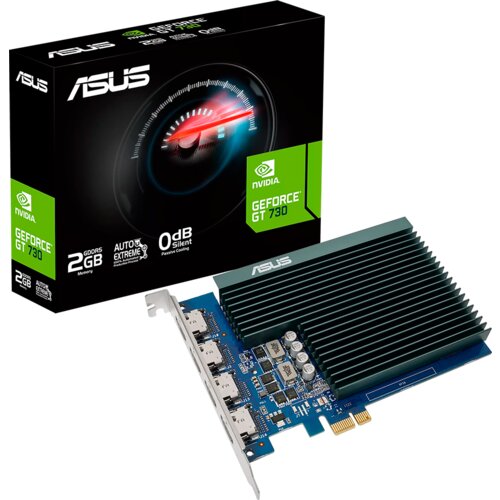 Asus GeForce GT 730 2GB GDDR5 [GT730-4H-SL-2GD5] grafična kartica with 4 HDMI ports and passive ...
