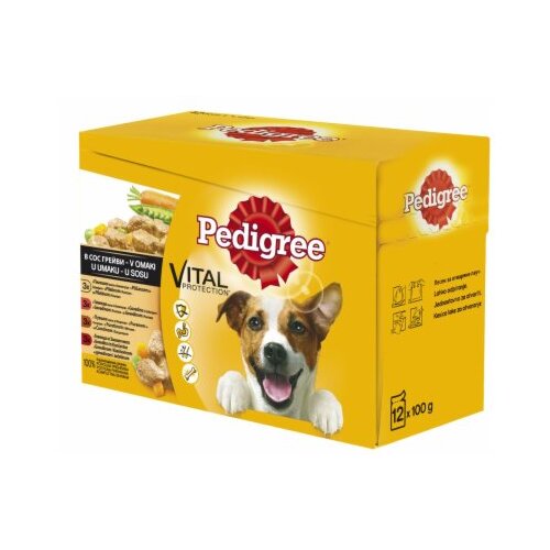 Pedigree hrana kuce 4 ukusa 12X100G | ePonuda.com