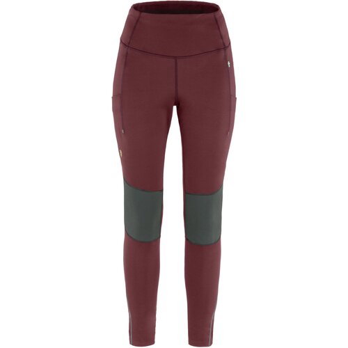 Fjällräven ženske sportske helanke Abisko Vаrm Tights ženski bordo ...