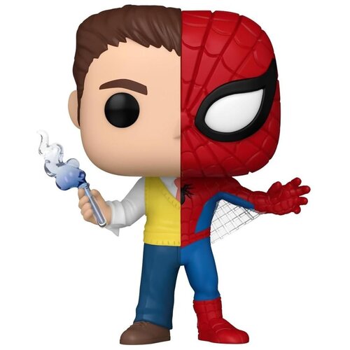 Funko bobble figure marvel - spider-man pop! - peter parker / spider ...