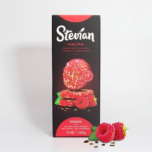 Stevian integralno čajno pecivo sa malinom 165g | Eponuda.com