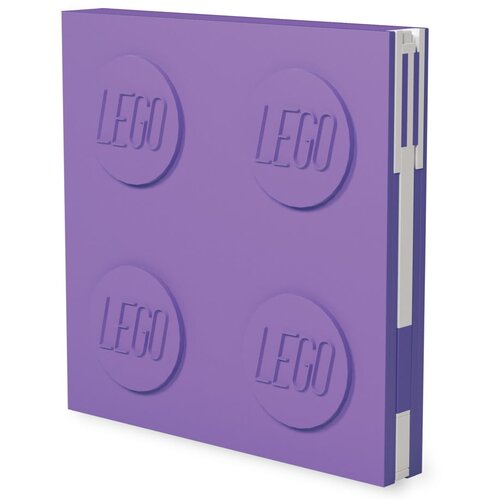 Lego sveska sa sistemom za zatvaranje i gel olovkom: Ljubičasta 52445 ...