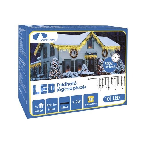 Led mreža ledenica 197 kom sa mogućnošću proširenja 6x0.4m + 1.8m hladno bela | ePonuda.com