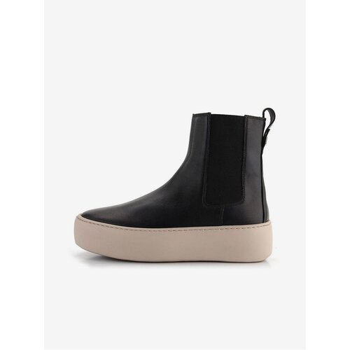 Högl Black women's leather chelsea boots on platform Connor - Women ...