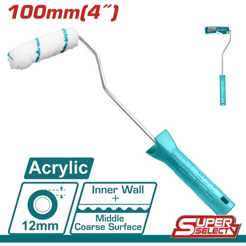 Valjček za pleskanje z ročajem 100mm (THT85046) | Shoptok.si