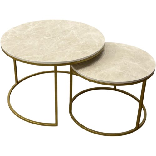 Ideal doo moderni set stolova za dnevnu sobu, keramika, krem | Eponuda.com