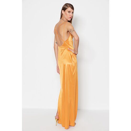 Trendyol Evening And Prom Dress Orange Shift
