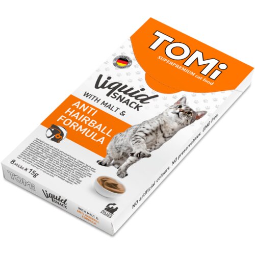 Tomi tečna poslastica za mačke za izbacivanje dlaka malt 15g | ePonuda.com