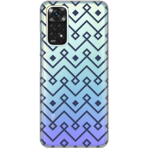 Maska silikonska print skin za xiaomi redmi note 11/Note 11S blue cubes ...