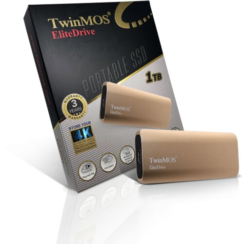 TwinMOS eksterni ssd 1TB elitedrive gold usb 3.2/Type-C PSSDGGBMED32G ...