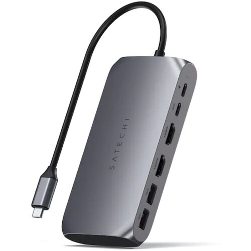 Satechi usb-c multimedia adapter M1 grey multiport hub | ePonuda.com