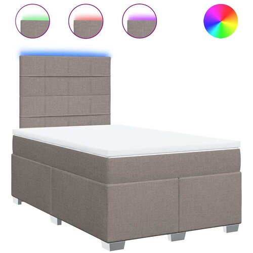 Maison Chic Box spring postelja - Vzmetna postelja z vzmetnico taupe ...