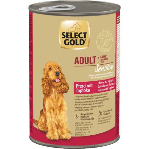 Select Gold hrana za pse dog sensitive adult konjetina,tapioka 400g ...
