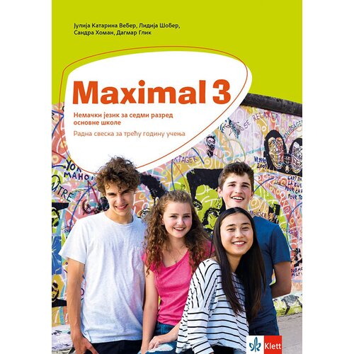 Klett Nemački jezik 7, Maximal 3, radna sveska za sedmi razred + CD 2020. - Autori: Dagmar Glik ...