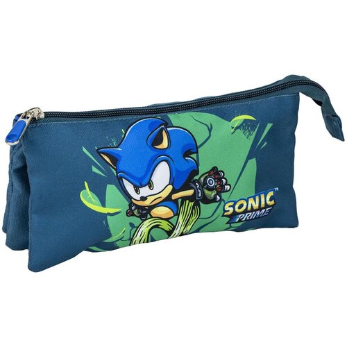 SONIC PRIME pencil case 3 compartments | Eponuda.com