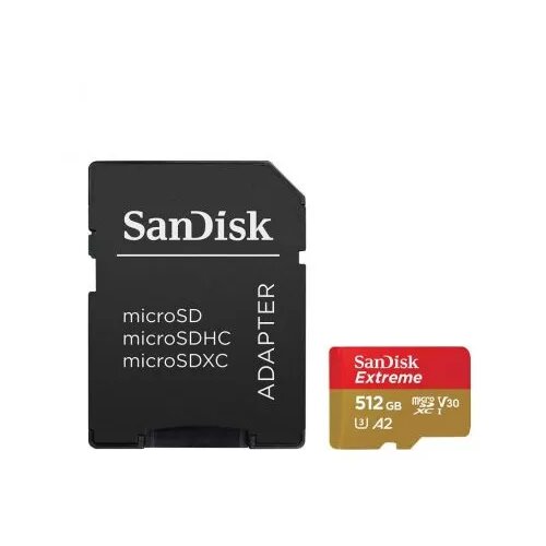 San Disk memorijska kartica sdxc 512GB extreme micro 190MB/s uhs-i ...
