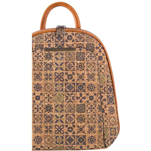 Fashion Hunters Women's light green rucksack with cork | ePonuda.com