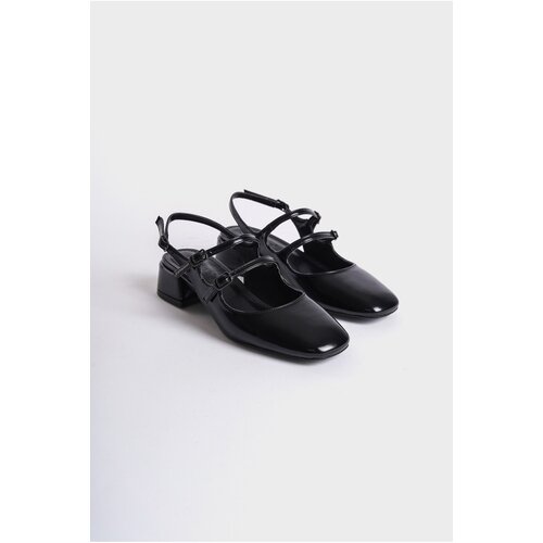 Capone Outfitters Mary Jane Open Back Oval Toe Women's Double Belt ...