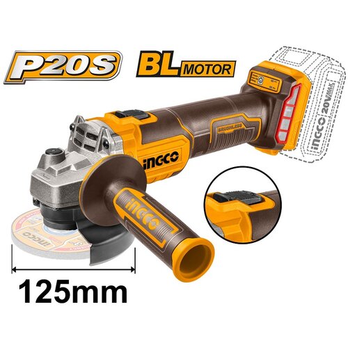Ingco akumulatorska brusilica CAGLI201258 125mm Solo SUPER | ePonuda.com