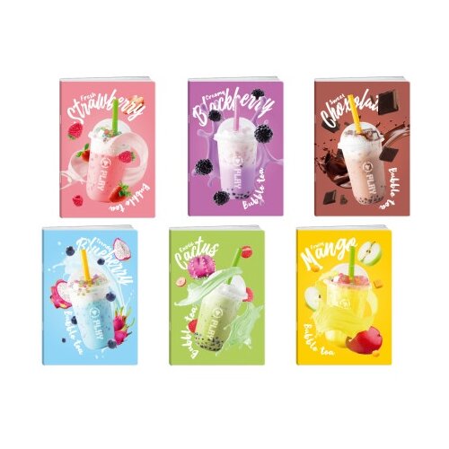 Premium sveska sa UV lakom, A5, karo, 50 lista, Bubble tea ( 189080 ...