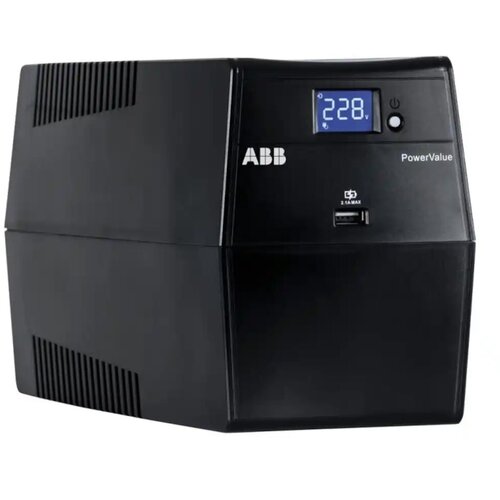 ABB PowerValue 11LI Up 600VA 360W/Simulated Sine Wave/4 x IEC 320 C13 ...