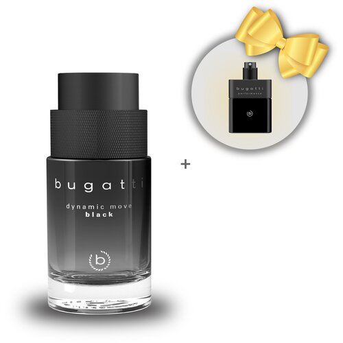 Bugatti muška toaletna voda dynamic move black, 100ml + poklon ...