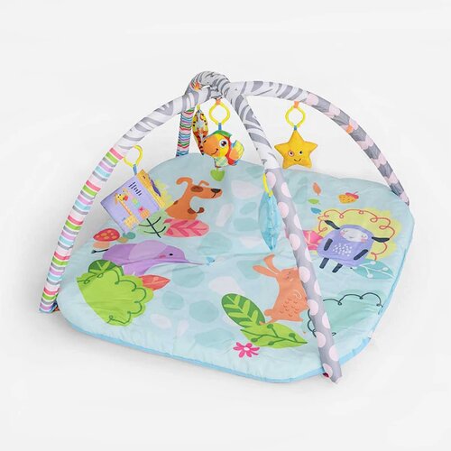 Jungle podloga za bebe sa gimnastikom skver plava | ePonuda.com