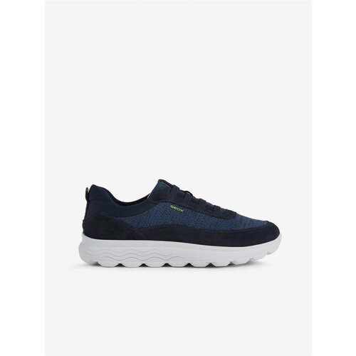 Geox Dark blue men's shoes with suede details Spherica - Men | Eponuda.com