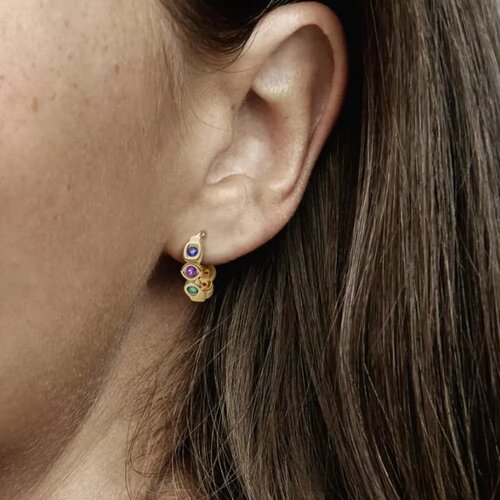 Pandora 262567C01 Triple Stone Heart Stud minđuše | ePonuda.com