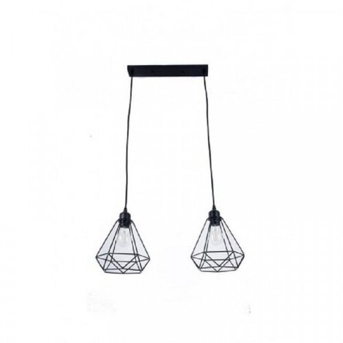 Rustik 136 visilica 2XE27 crna | ePonuda.com