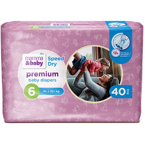 MAMMA&BABY pelene XL 6, 40 kom | ePonuda.com