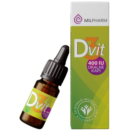 MilPharm Vitamin D kapi, 400IU | ePonuda.com