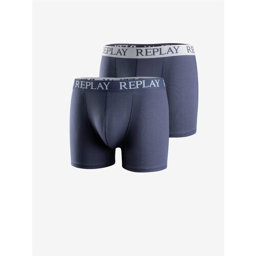 Replay Set of two men's boxer shorts in gray-blue - Men's | ePonuda.com