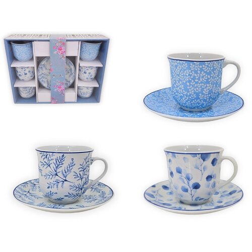 Barok set za kafu 140ml, 6 komada, plavo-beli | Eponuda.com