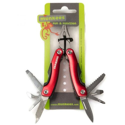 Munkees stainless steel multi tool red, multifunkcionalno orudje 2572 ...