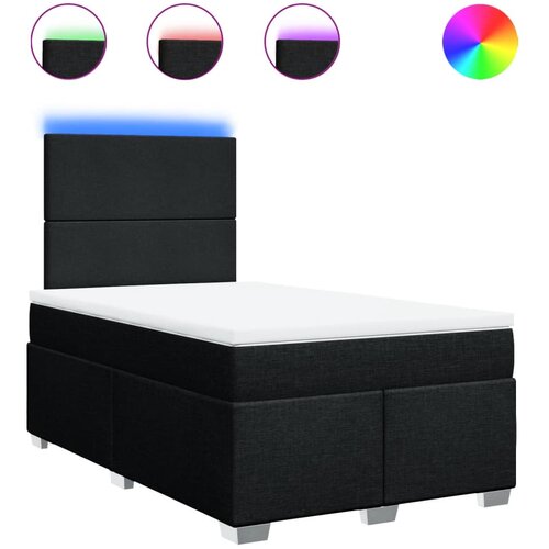 Maison Chic Box spring postelja - Vzmetna postelja z vzmetnico črn ...