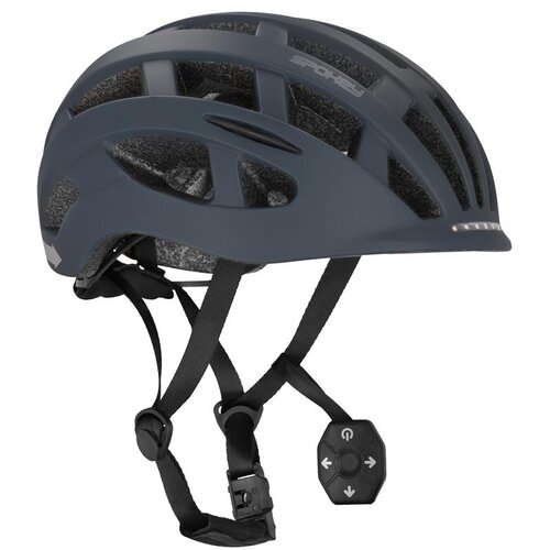 Spokey POINTER PRO Bicycle helmet with LED flasher and turn signals, 58 ...
